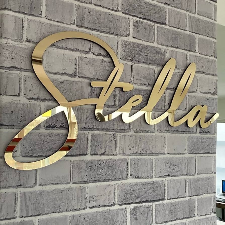 ACRYLIC NAME SIGN – Prop Shop